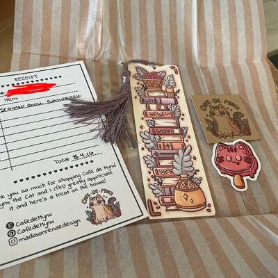 2x6 Stacked Books Bookmark With Tassel, Gift for Book Lover, Handmade ...