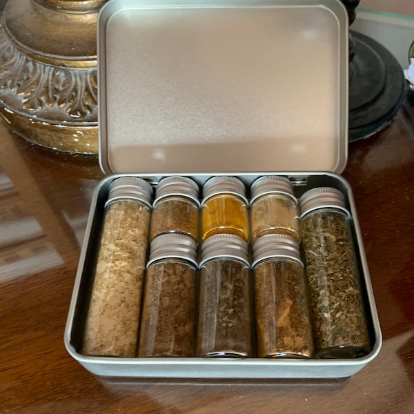 BUSHCRAFT SPICE SET, Travel Spices Set, Spice Storage, Campfire Spices ...