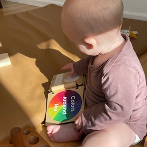 4 Montessori Dowel Toystoddler Stacking Set | Etsy