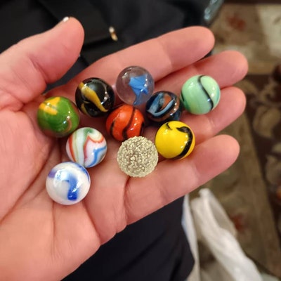 50 Mixed Target Marbles 5/8 16mm Diameter - Etsy