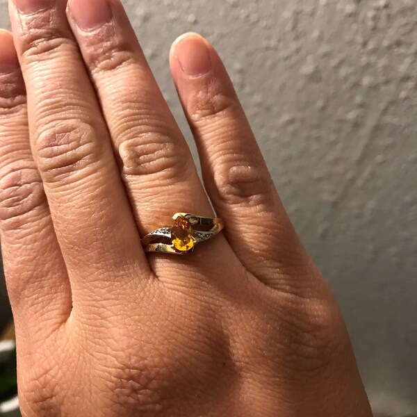 Vintage 14K Gold Coffin-cut Ruby Red Solitaire Mid-century Ring Size 6. ...