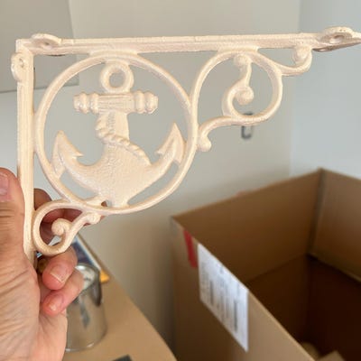 2 Cast Iron Mermaid Brackets, Corbels, Braces, Shelf Bracket, Nautical ...