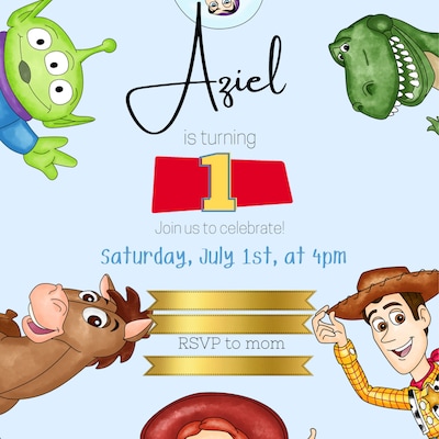 Its a Boy Story Baby Shower Invitation Toy Story Digital and - Etsy