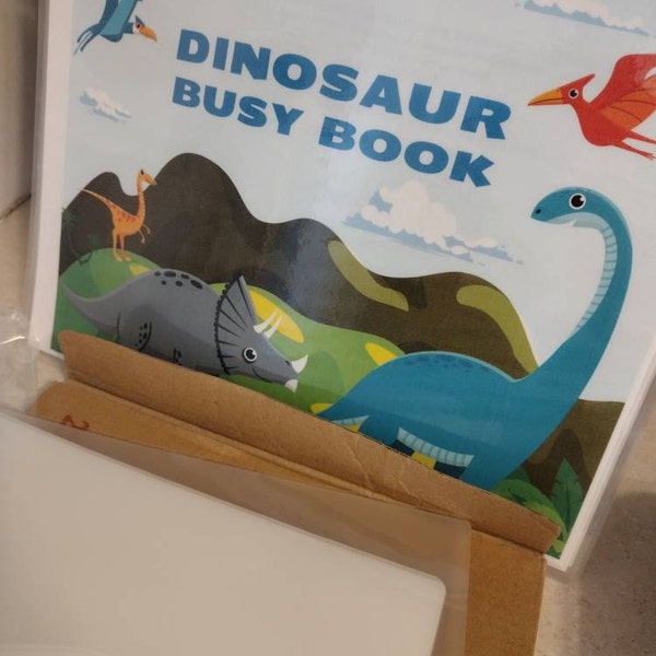 Dinosaur Busy Book: Preschool Printable Activity Book, Homeschool ...