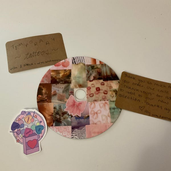 Custom Collage CD - Rainbow Theme - Etsy