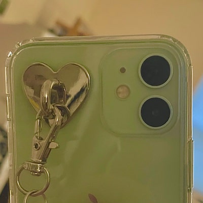 Heart Shape Cell Phone Hook, Adhesive Cell Phone Strap Hook,charm ...