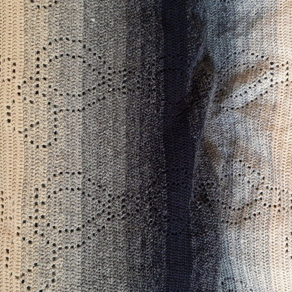 Aria Blanket | Filet Crochet Blanket Pattern | Baby Blanket Crochet ...