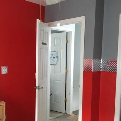 Silver Diamond Plate Wall Border Adhesive Vinyl Tape, Free Shipping for ...