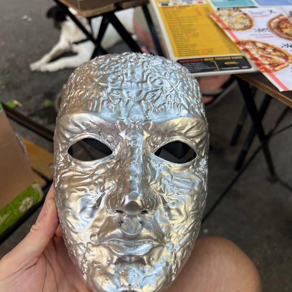 Blood Crying Venetian Mask - Bloddy Eye - Cracking Face Pattern - White ...