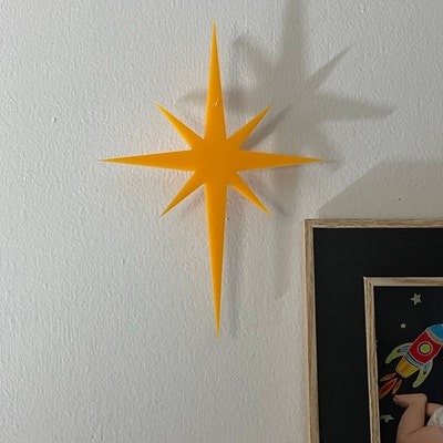 Mid Century Modern Atomic Starburst individual Acrylic Atomic Decor ...