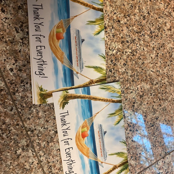 Cruise Crew Member Thank You Card, Cast Member Thanks, Cruiser Squad ...
