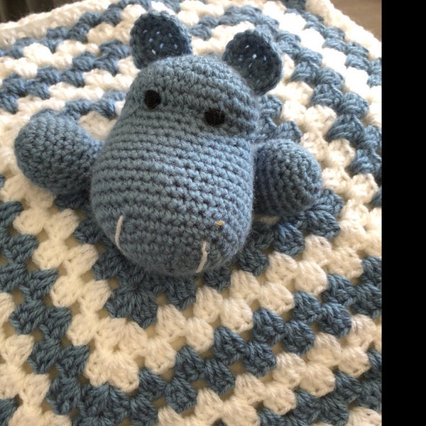 Hippo Comforter/lovey Crochet Pattern - Etsy