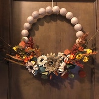 QTY 10 Wood Half Split Balls Choose Your Size Door Wreath - Etsy Canada