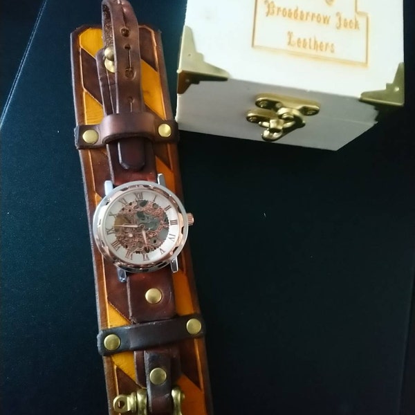 Fallout Inspired Unisex Wrist Watch Made From Full Grain Veg Tan ...
