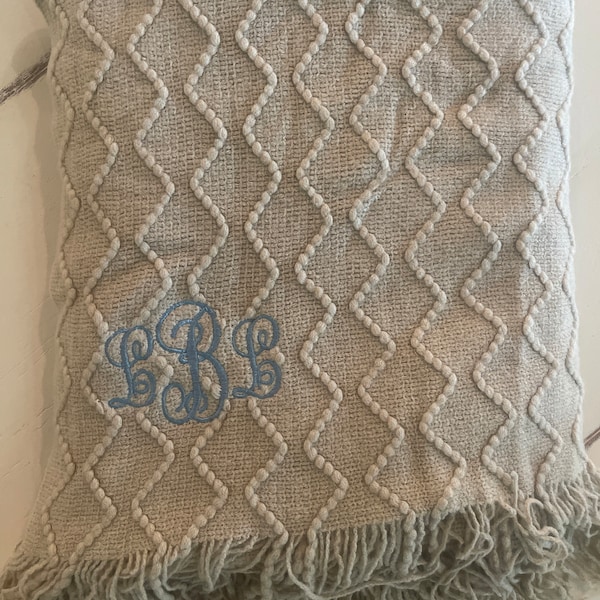 Personalized Blanket,monogrammed Throw,blanket With Name,cotton ...