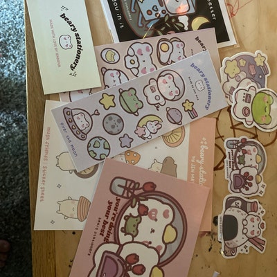 Cute Astro Bear Art Print Cute Space Art Prints Cute Star Art Prints ...