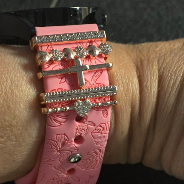 Cross Stackable Watch Band Charms for Apple Watch, Fitbit, Watch Sports ...