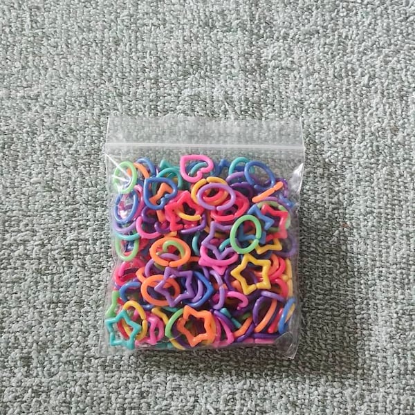 Approx 200 Mini Plastic Links - 44g - Etsy