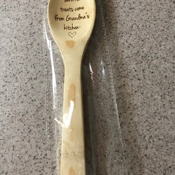 Grandma Wooden Engraved Spoon. Grammy’s Kitchen Spoon. - Etsy