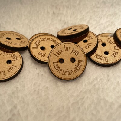 Custom Button, Design, Personalized, Wood Button, Engraved Button ...