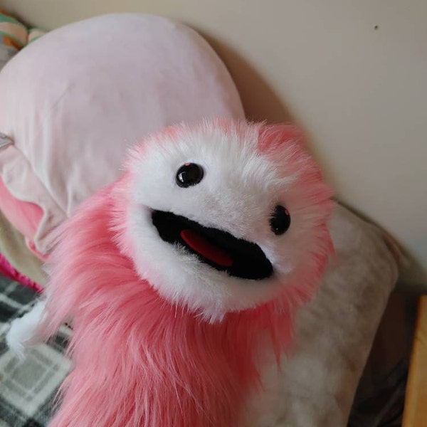 LIME FURGAL Hand Puppet Synthetic Faux Fur Muppet Monster Arm Rods - Etsy