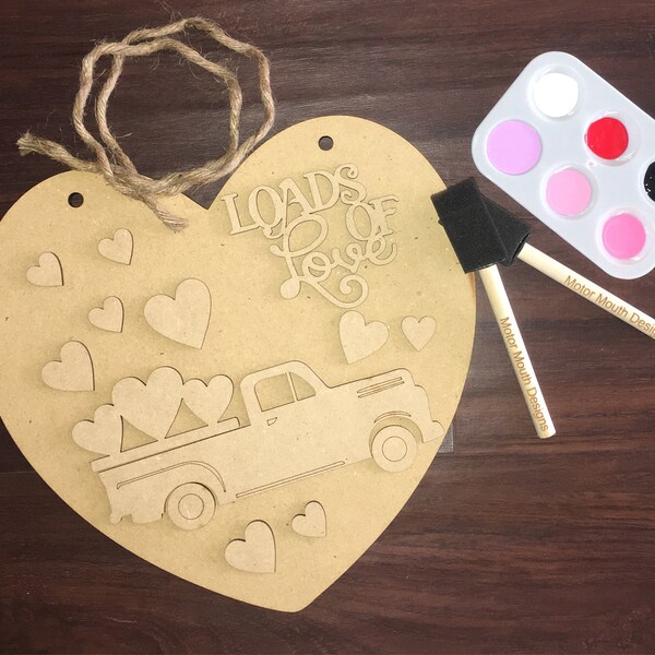 DIY Paint Kit Svg, Valentines Truck Paint Kit Svg, Classroom Valentines ...