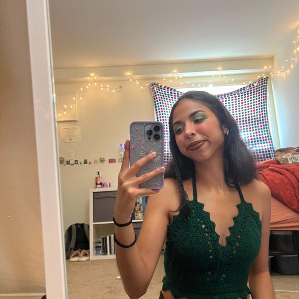 Flora Top Crochet PATTERN Boho Floral Crop Halter, Perfect for Summer ...