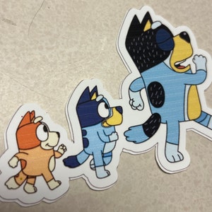 Bluey Name Sticker - Etsy