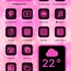 Pink Neon App Icons, Neon Aesthetic Ios 14 Icons, iPhone Icon Pack Neon ...