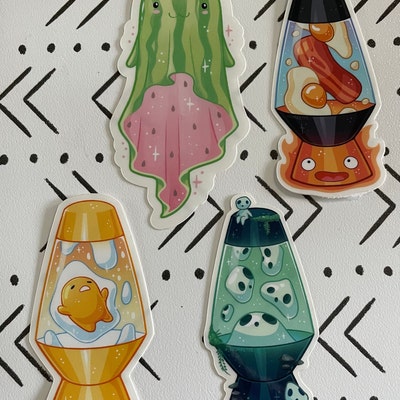 Lava Lamp Series 2 Stickers Transparent Stickers Fire Demon Candy ...