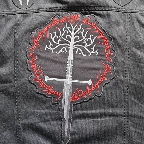 Skeleton Rock on Hands Large Patch, Horns Up, Biker's Embroidered Back ...