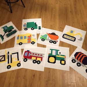 PDF Quilt Block Pattern Fire Truck Vehicle Quilt | Etsy