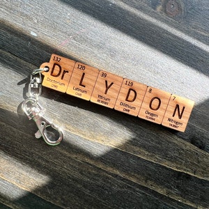 Custom Periodic Table Element Name Key Chain Backpack Clip . Custom ...