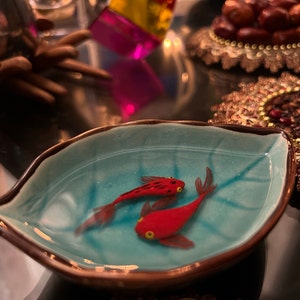 Haftseen Goldfish, Resin Gold Fish, Dish With Fish, Haftseen Set, Resin ...