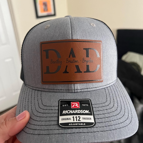 Custom Dad Hat With Kids Names - Personalized Dad Hat - Fathers Day ...