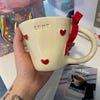 Personalised Bow Mug, Write Whatever You Want! Handmade Custom Ceramic ...