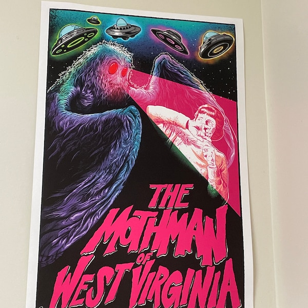 The Mothman of West Virginia Posters - Etsy