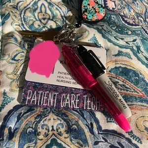 Sharpie and Pen Keychain Badge Reel Sharpie Badge Reel Pen Keychain ...