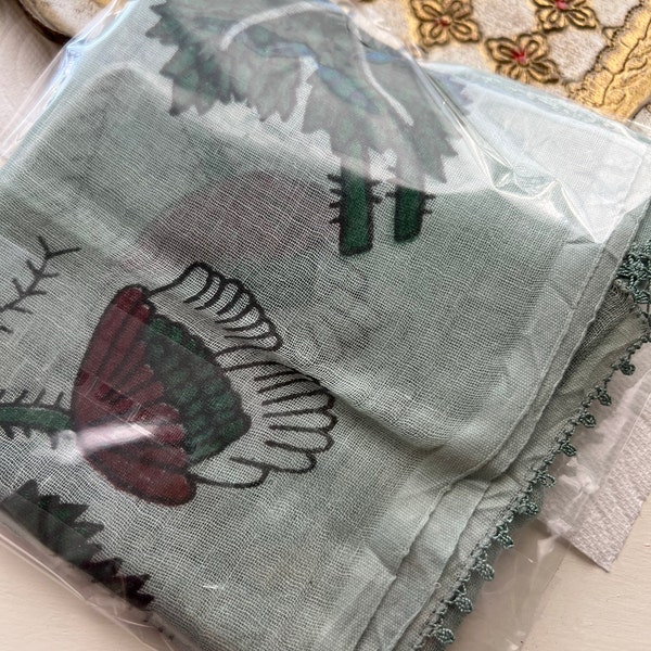 SILK Needle Lace Oya With Vintage Flower Turkish Oya Scarf Traditional ...