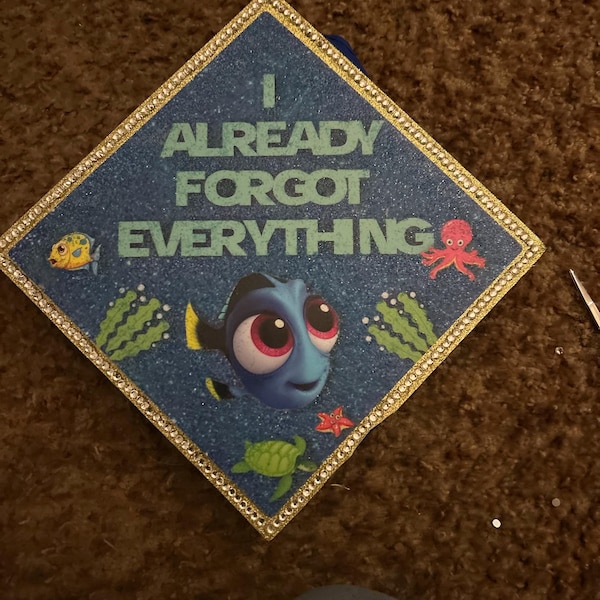 Printed Graduation Cap Topper, See Ya Later Dudes, Finding Nemo ...