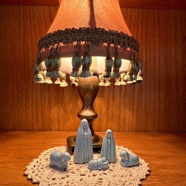 Modern Nativity Scene, Blue Caribbean, Handmade, Hand Painted, Ceramic ...