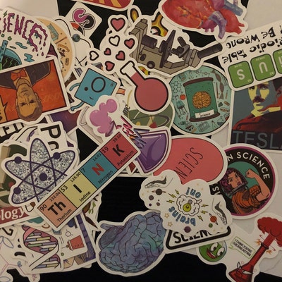 50/100pcs Laboratory Science Chemistry Stickers Physics Biology ...