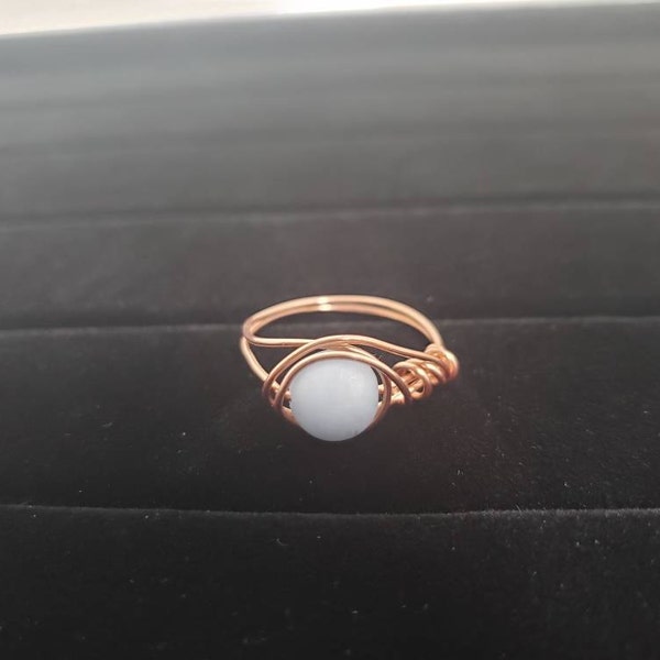 Easy Wire Wrap Ring Tutorial, DIY Jewelry Pattern, Simple Wire Wrapping ...