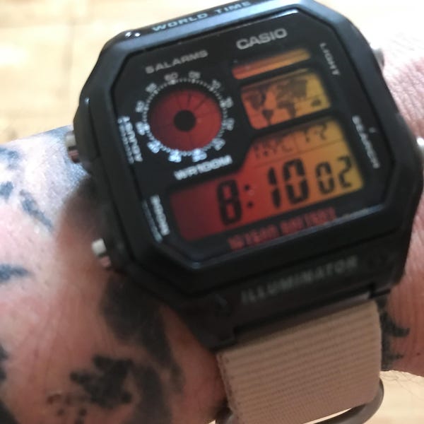 Tactical Sunset – Modified Watch Based on Original Casio AE-1200 ...