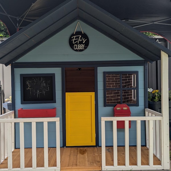 Personalized Acrylic Cubby House Sign: 3D Effect Kids Decor - Etsy