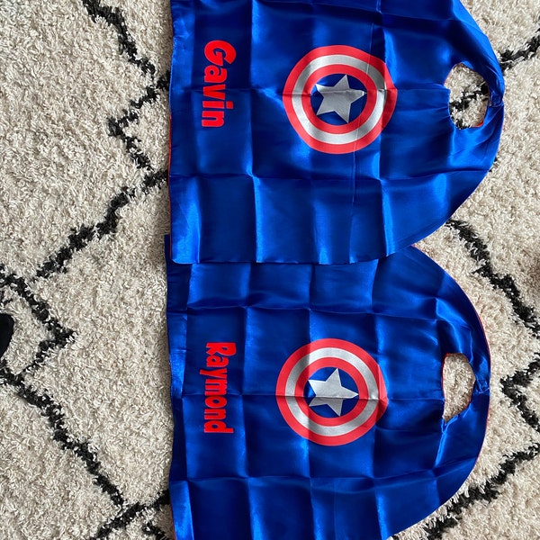 PERSONALIZED Superhero CAPES! 30 Characters! Personalized Cape / Felt ...