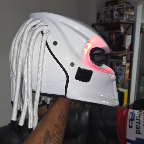 Great Custom Predator Motorcycle Helmet Blue Water (DOT and ECE ...