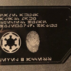 Star Wars Universe ID card | Etsy