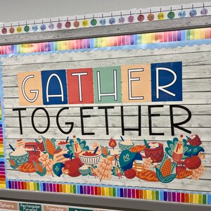 Retro Fall Bulletin Board DIY Classroom Bulletin Board Door - Etsy