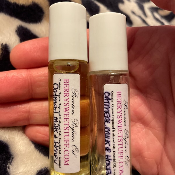 Collection of 3 Perfume Oils Little WHITE GIFT BUNDLE Fragrance Roll on ...